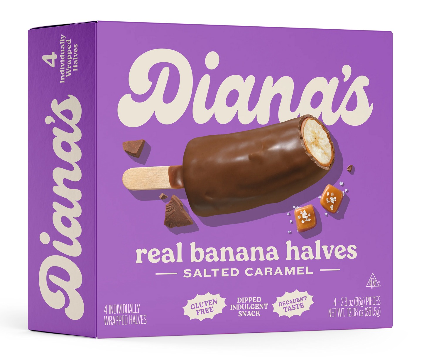 Diana's Salted Caramel Banana Halves - 4 pack – Healthy Goodness